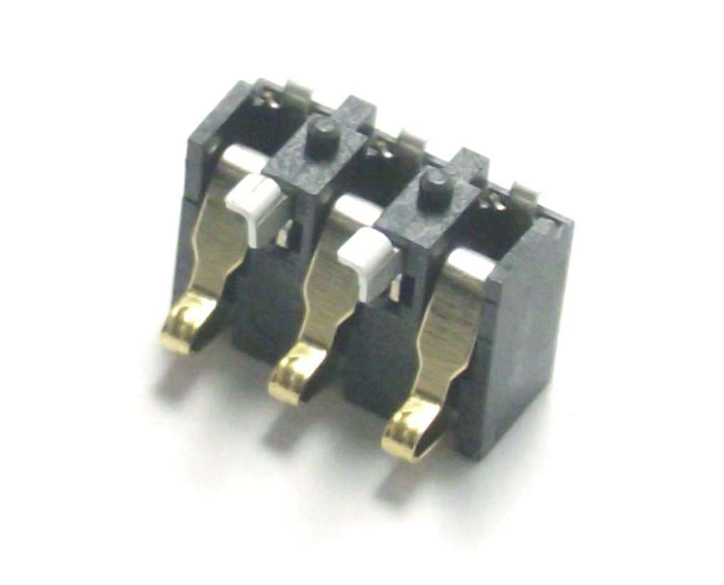 Battery conn. 3.00mm Pitch R/A SMT 3Pin - ZICONN Electronic